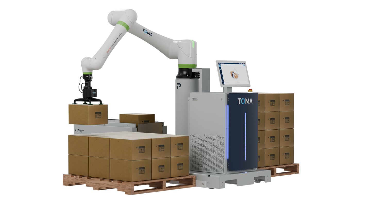 TOMA™ cobot palletizer | Premier Tech | MG Tech